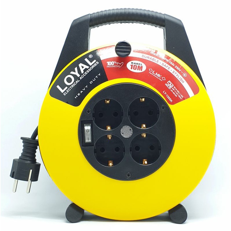 Jual LY-120SK Loyal Kualitas PREMIUM Kabel Box Heavy Duty 10M Saklar ...