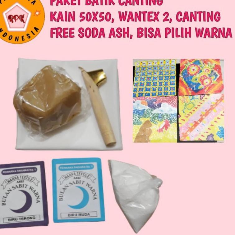 Jual Maca4m2$|PAKET BATIK CANTING, KAIN, CANTING, MALAM, PEWARNA, FREE ...