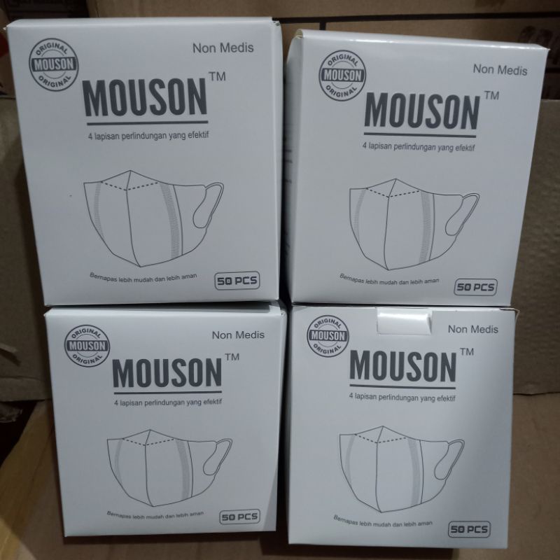 Jual masker mouson original isi 50.pcs | Shopee Indonesia
