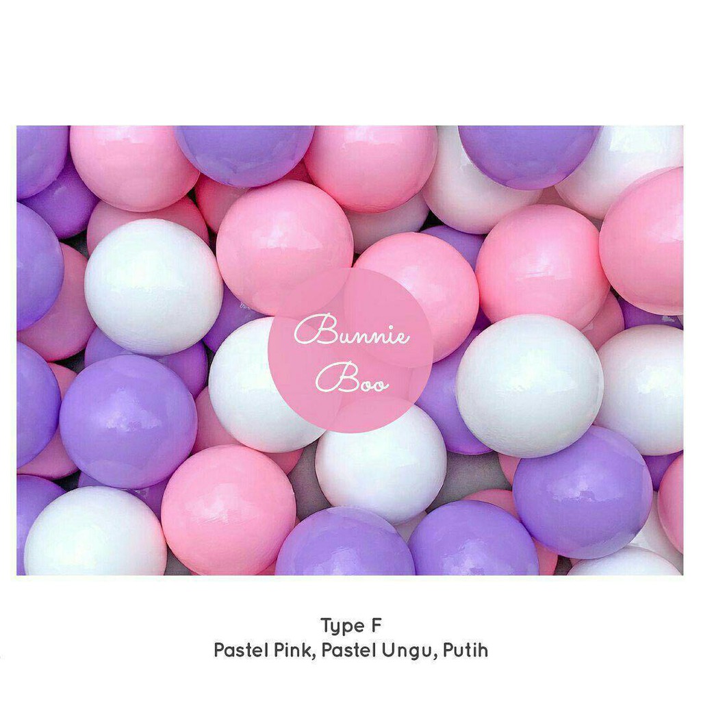 Jual ⭐BUNNIE BOO BALLS 6.5cm Bola Mandi Plastik Mainan Anak Limited ...