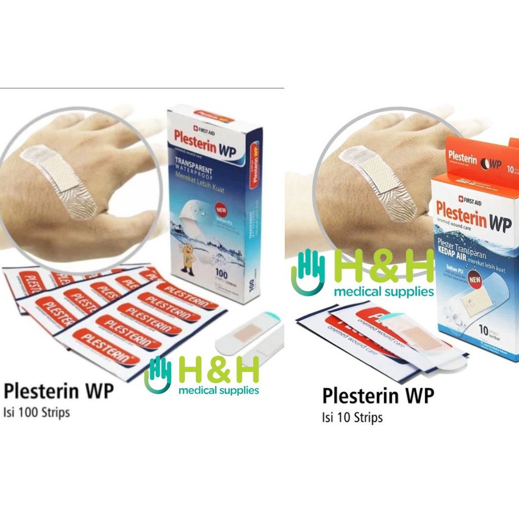 Jual Plesterin Wp 10 PCS / Plester tahan air / Plester luka ...