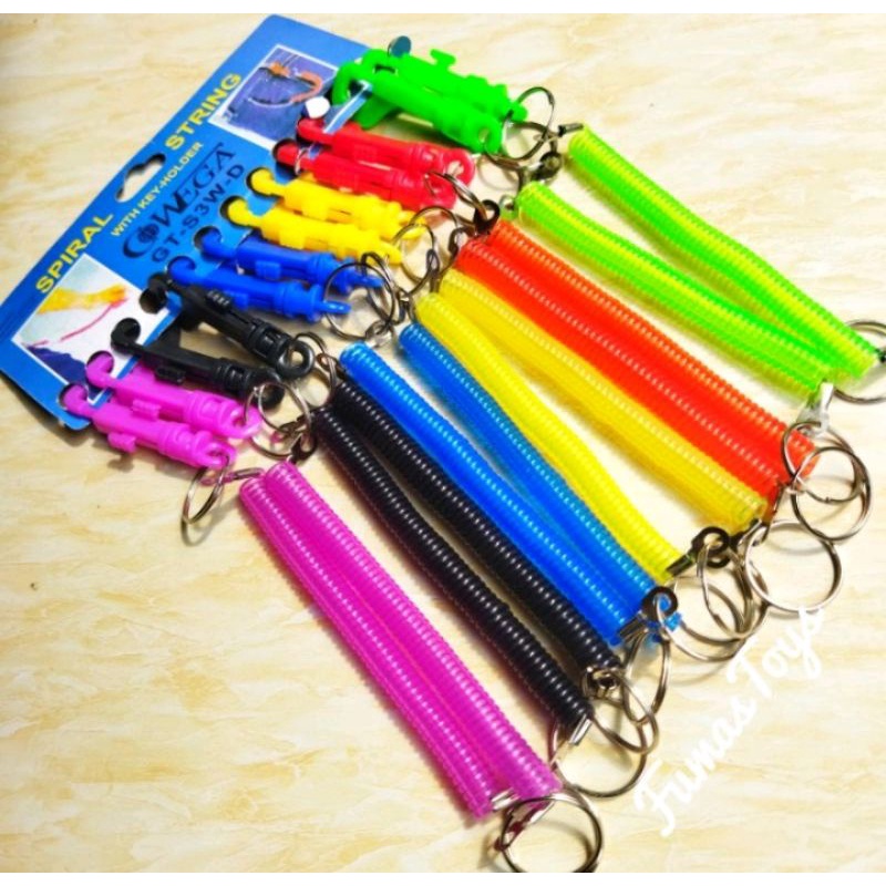 Jual Gantung Kunci Spiral Pendek Gantungan Kunci Motor Praktis isi 12 ...