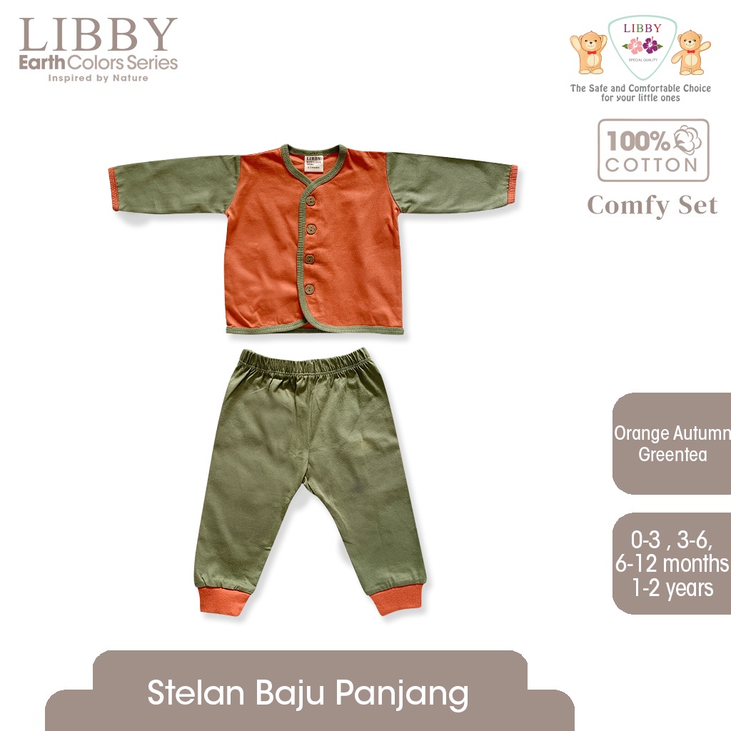 Jual LIBBY Earth Comfy Set Combination Panjang (1stel/pack) | Shopee Indonesia