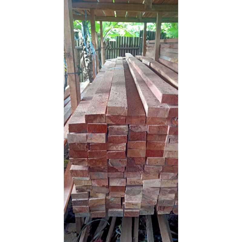Jual BALOK 6X12 KAYU MERANTI CAMPUR PANJANG 4M | Shopee Indonesia
