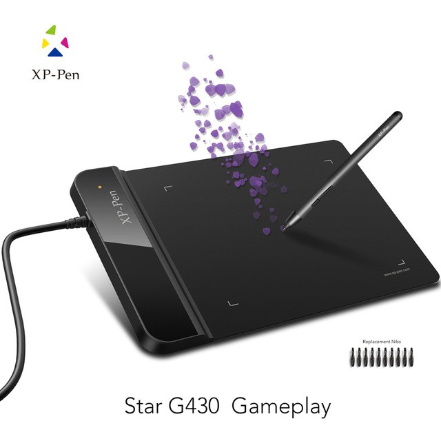 Jual XP PEN STAR G430S Pentablet Drawing Bergaransi Resmi | Shopee ...
