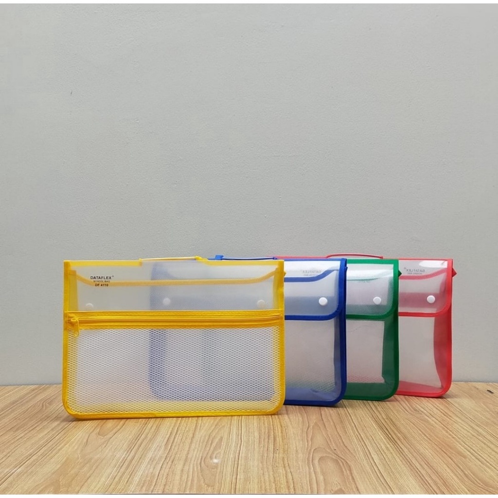 Jual Map Plastik Kancing 2 Jaring Uk. Folio Zipper School Bag Map ...