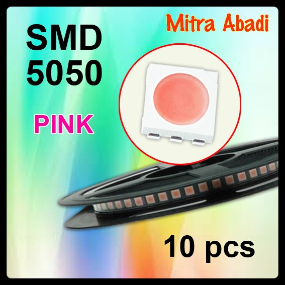 Jual SMD 5050 Pink/Merah Muda LED (1 Sett = 10 pcs) | Shopee Indonesia