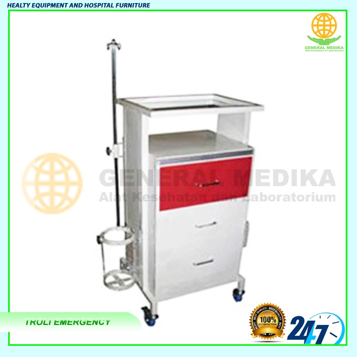 Jual Troli Emergency Medis Powder Coating | Trolly Emergency | Trolley ...