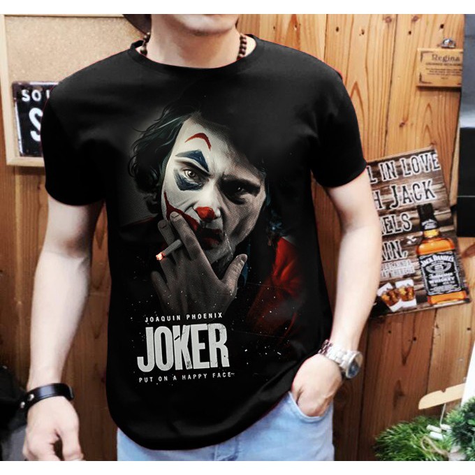 Jual Baju Kaos Pria Distro gambar Joker Rokok | Shopee Indonesia