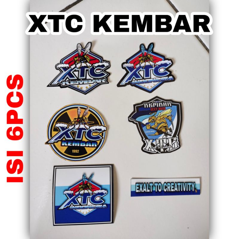 Jual Stiker Xtc Kembar Isi 6 anti air | Shopee Indonesia