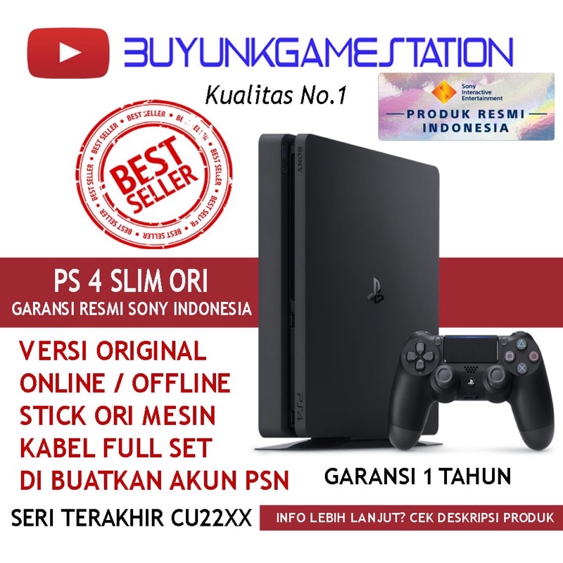 Jual playstation 4 slim 500GB fullgame permanen | Shopee Indonesia