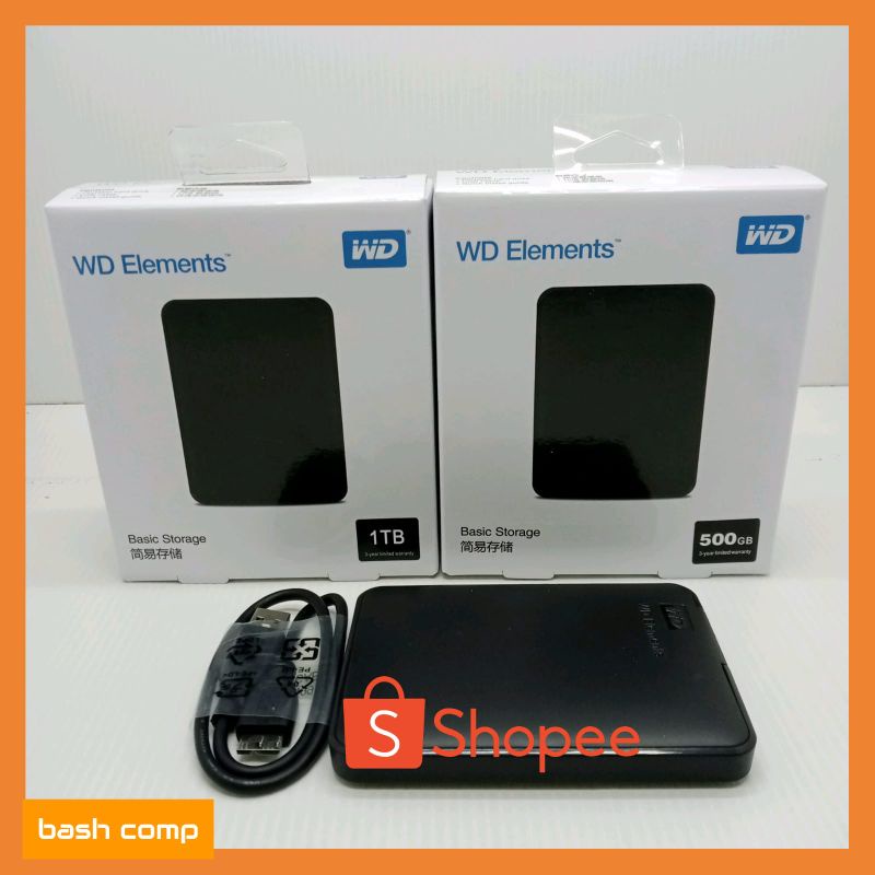 Jual Hardisk External 1TB/500GB/320GB WD Elements USB 3.0/HDD Eksternal ...