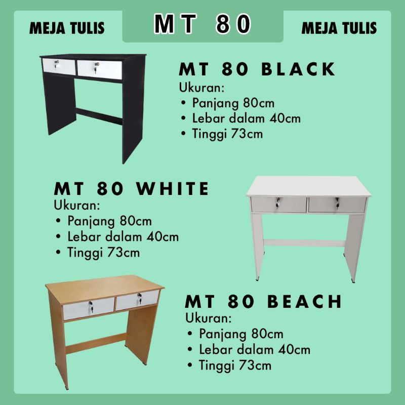 Jual MT 80 Meja Tulis simple modern minimalis (khusus wilayah palembang ...