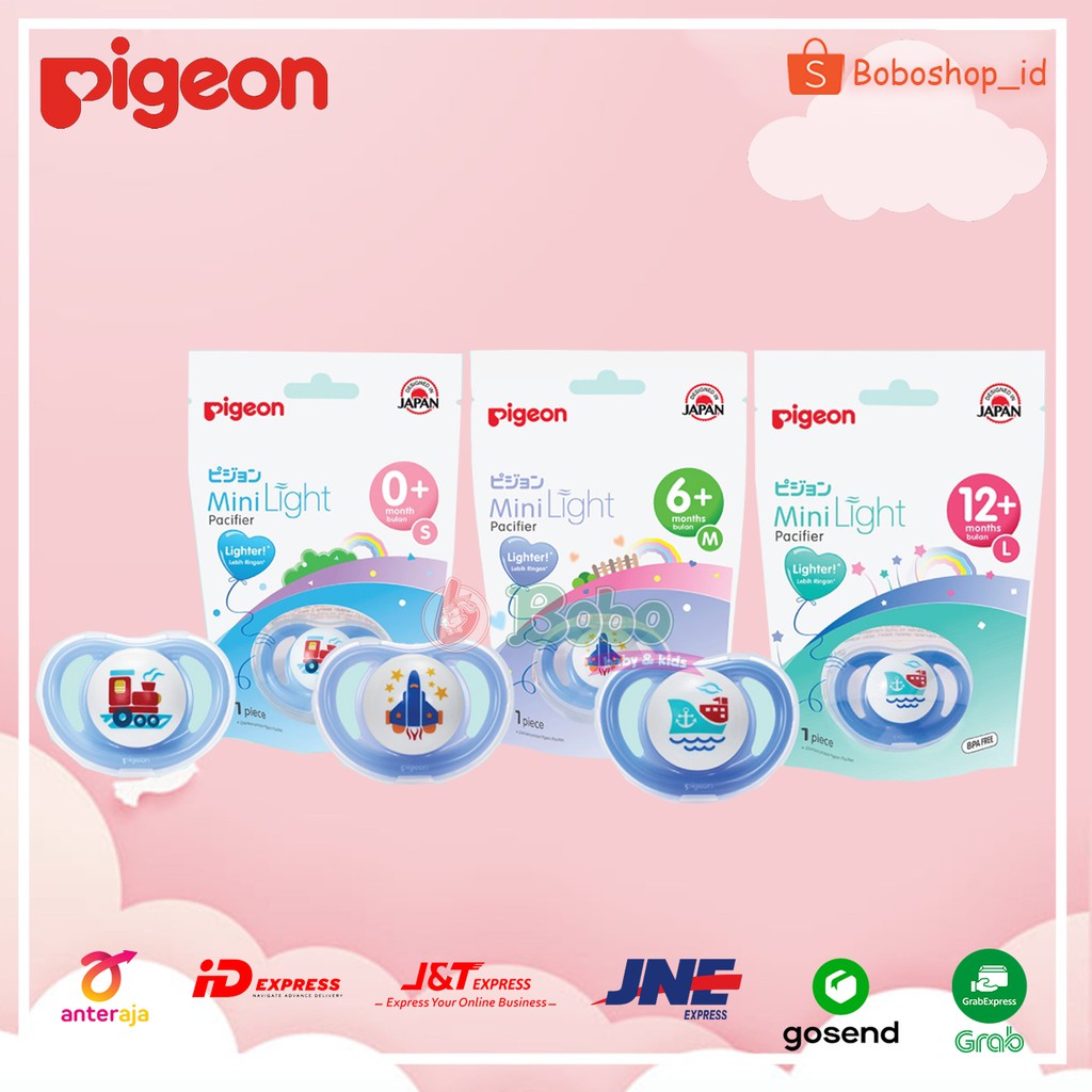 Jual Pigeon Minilight Pacifier Boy - Empeng Bayi | Shopee Indonesia