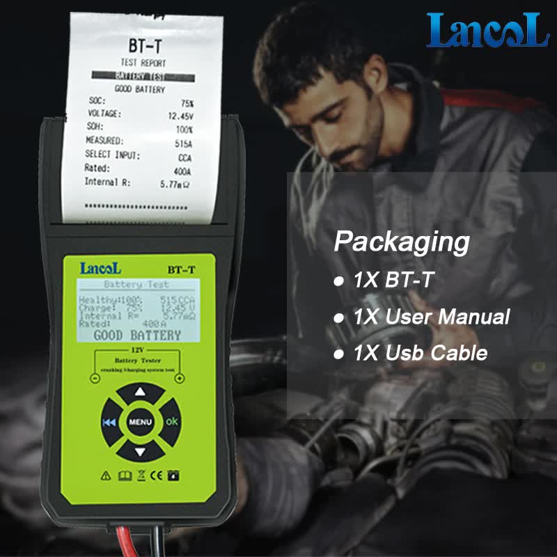 Jual Lancol BT-T Car Battery Tester Battery System Analyzer with ...