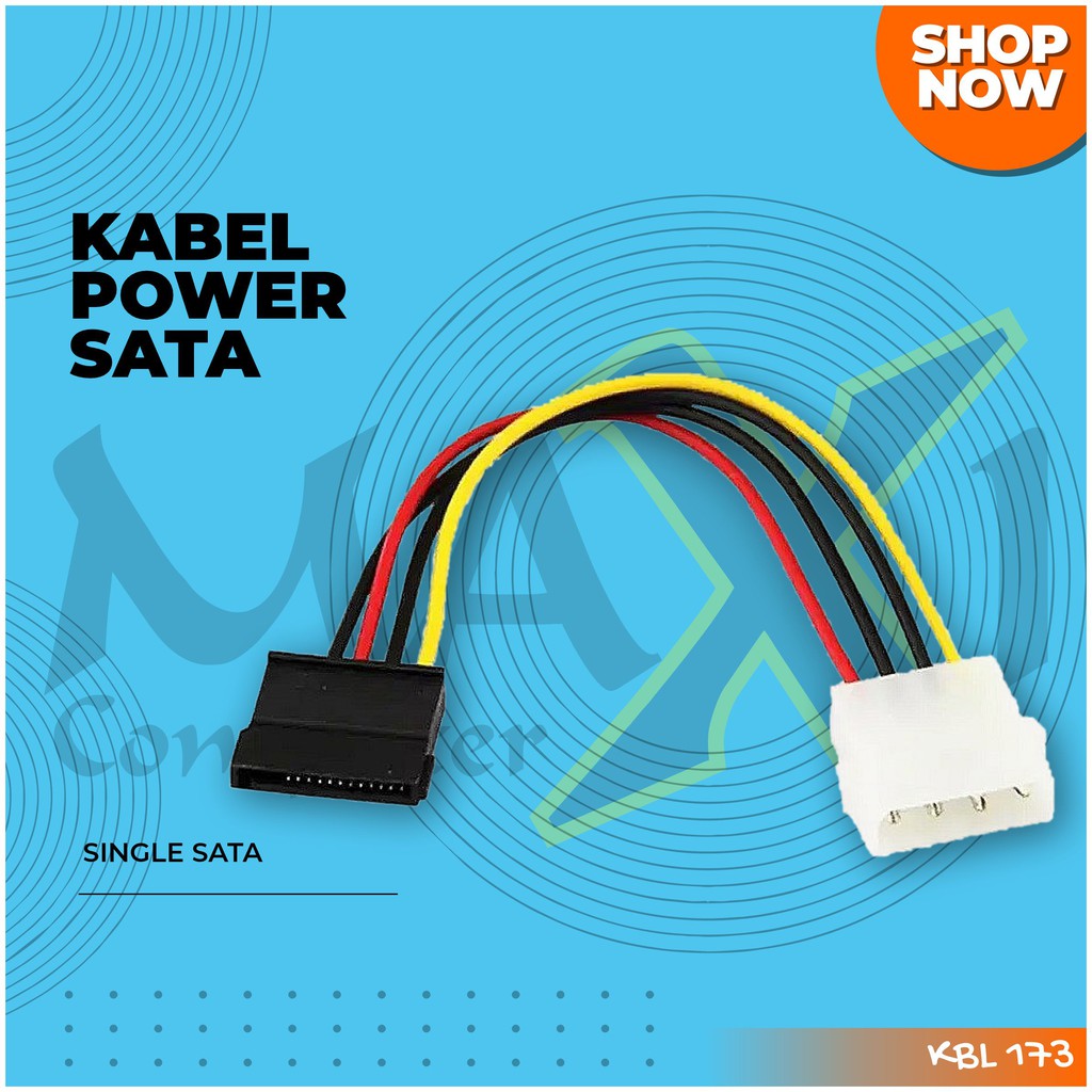 Jual Kabel Power Sata Single Molex to Sata ODD HDD Cable | Shopee Indonesia