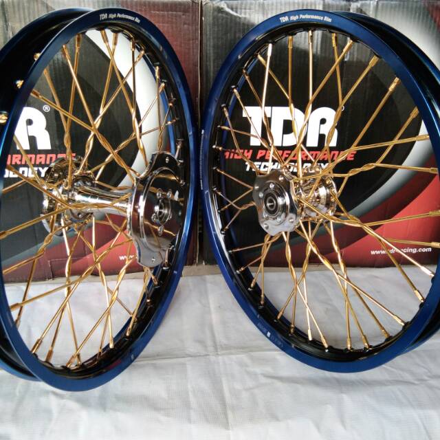 Jual Sepaket velg set Tdr 2tone tromol set becak besi jari2 new blade ...