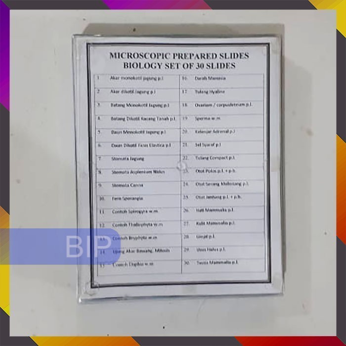 Jual PREPARAT BIOLOGI Set Isi 30pcs | Shopee Indonesia