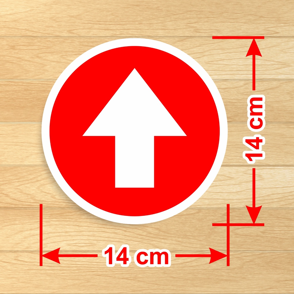 Jual Sticker Vinyl Sign Penunjuk Arah Rambu Panah Stiker Marka Arrow 14 ...