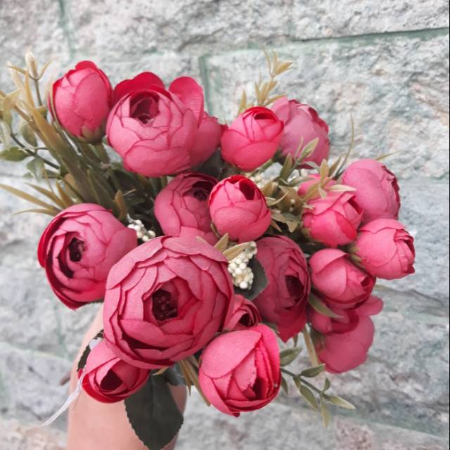 Jual Bunga ranunculus marun | Shopee Indonesia