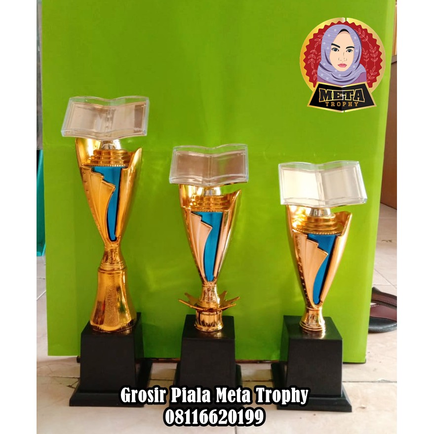 Jual Piala SET Juara 123 MURAH MTQ Khatam Tahfidz Qur'an Cup 2 Layer | Shopee Indonesia