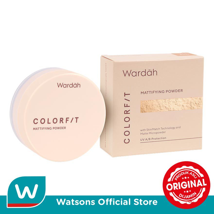 Jual Wardah Colorfit Mattifying Powder 32N Neutral Beige | Shopee Indonesia