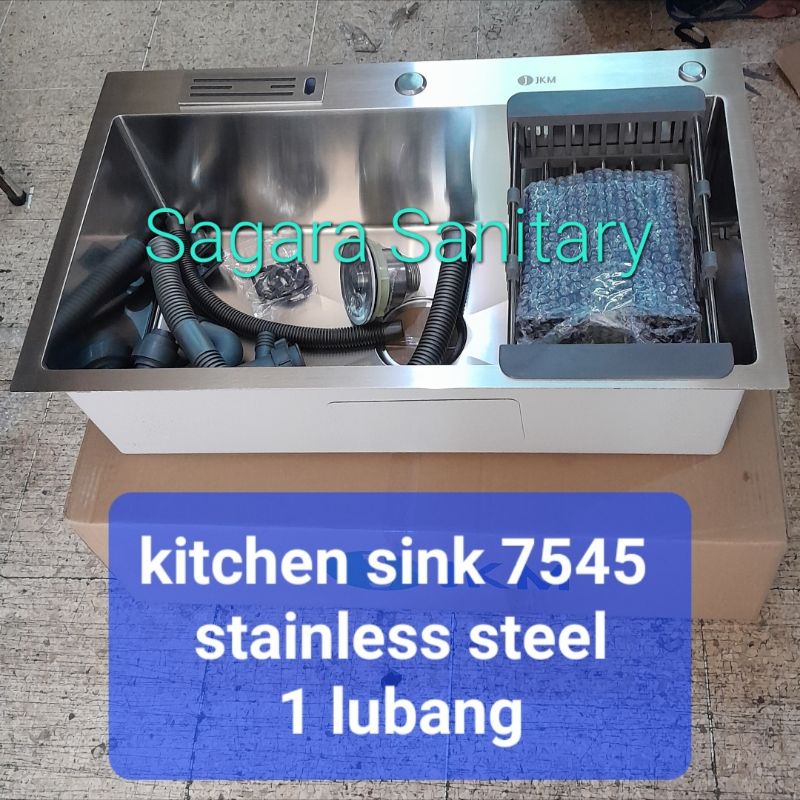 Jual kitchen sink 7545 stainless / bak cuci piring 7545 stainless ori ...