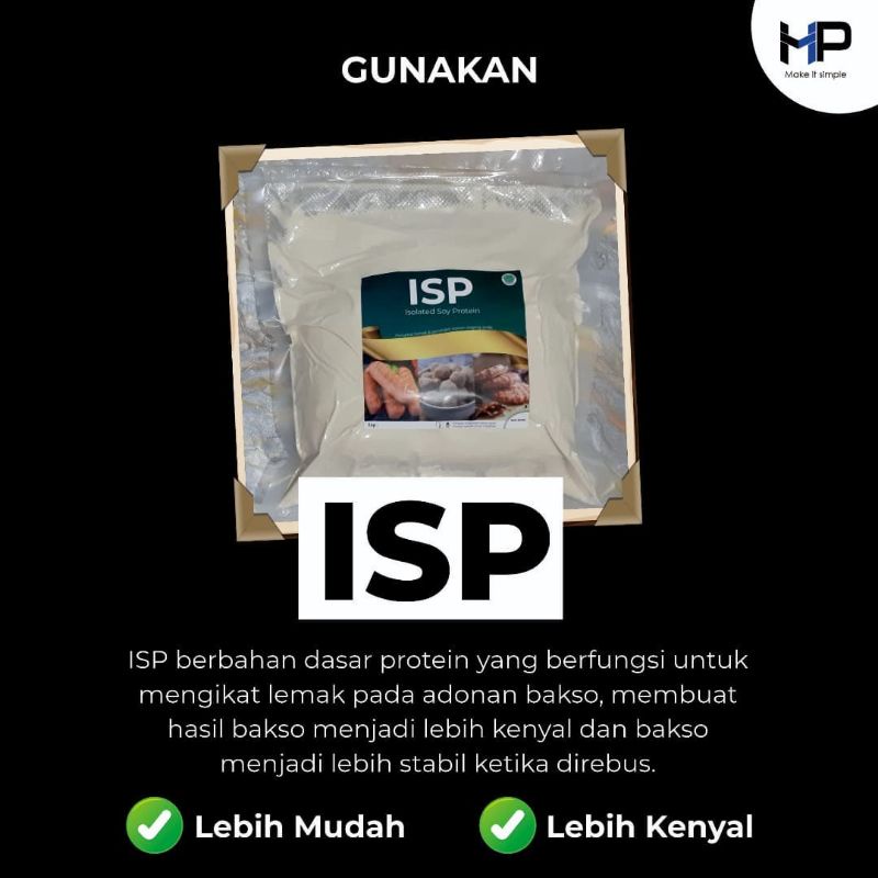 Jual 1 Kg - ISP - Pengikat Lemak, Penstabil dan Pengenyal Bakso,Sosis,Dll | Shopee Indonesia