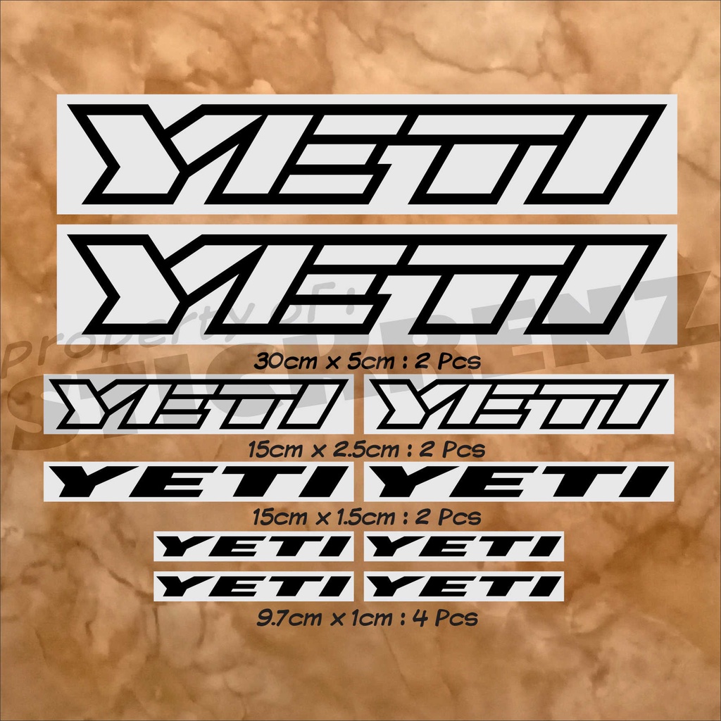 Jual Cutting Sticker Stiker Frame Sepeda Roadbike Yeti 01 Custom ...