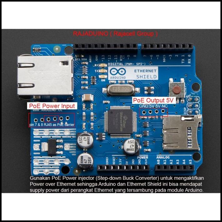 Jual Ethernet Shield V2 W5100 R3 Support Poe For Arduino Uno Mega 2560 Nano | Shopee Indonesia