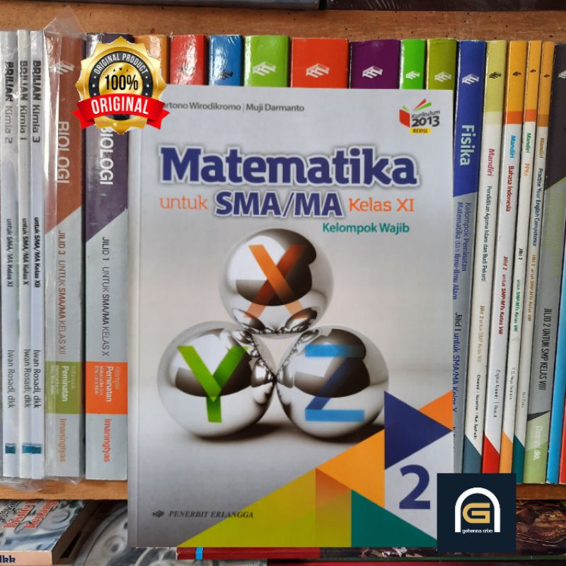 Jual Buku Matematika SMA/MA Kelas 11 (Kls 2 SMA) K13N Kelompok Wajib Sartono Erlangga | Shopee ...