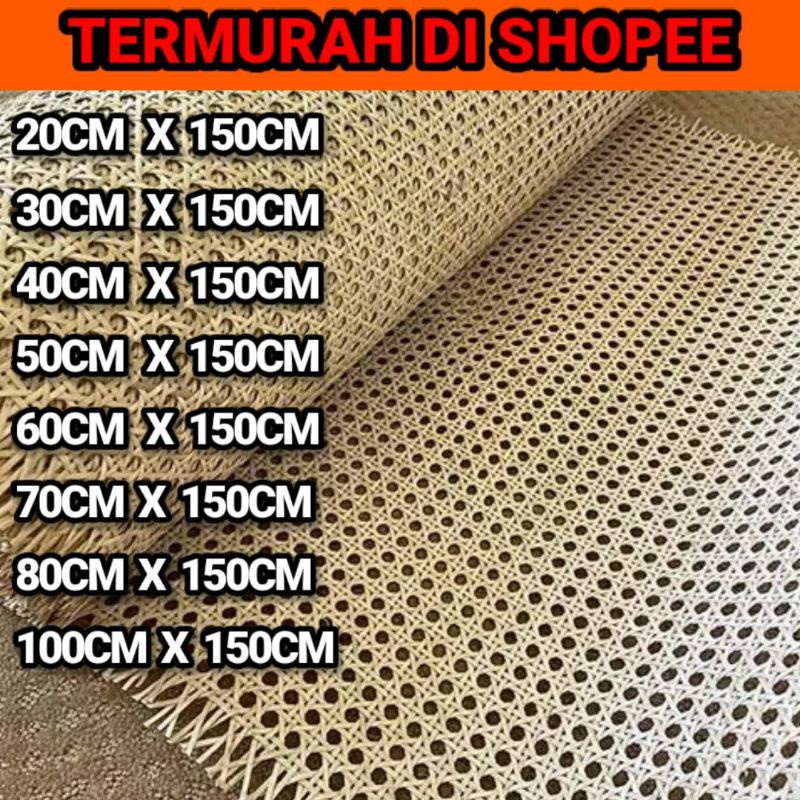 Jual ROTAN - Anyaman Rotan Lembaran / Rotan Alami Motif Kembang Tanjung ...