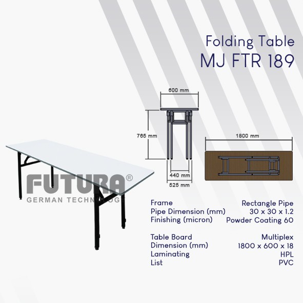 Jual Meja Lipat FUTURA MJ FTR 189 | Shopee Indonesia