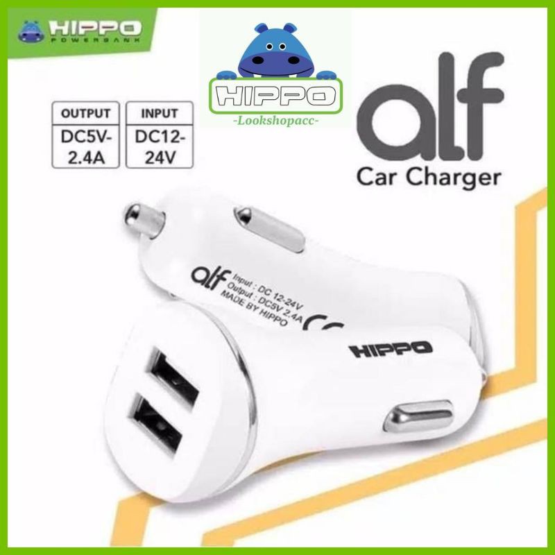 Jual Hippo Alf / Alf2 Car Charger Output DC5V / 2.4A / PD38W Simple ...
