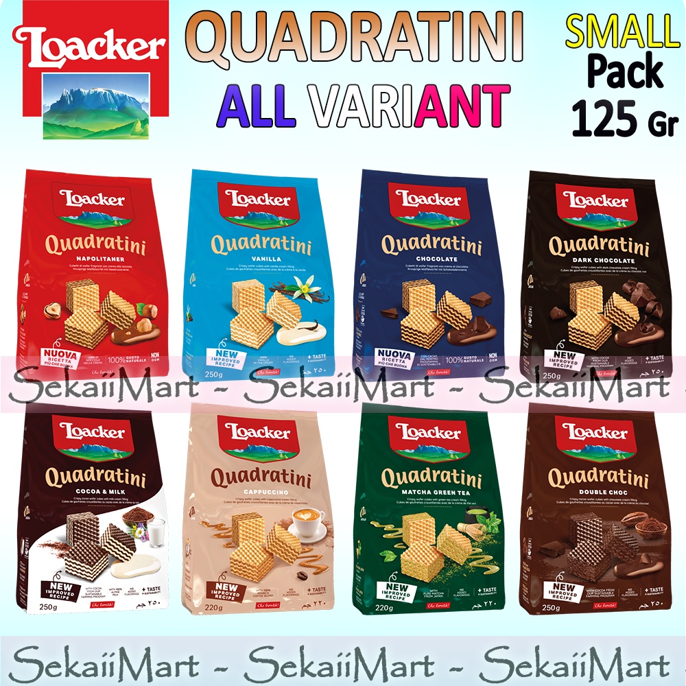Jual LOACKER Quadratini All Variant - Wafer Mini Kemasan Kantong Kecil ...