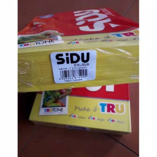 Jual Kertas Warna A4 80 gram. IT 210 Lemon. Isi 500 lembar. | Shopee ...