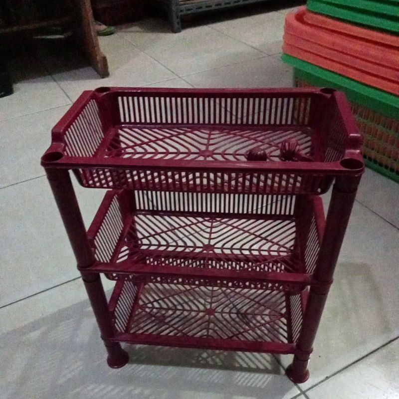 Jual rak plastik serbaguna susun 3 kecil | Shopee Indonesia