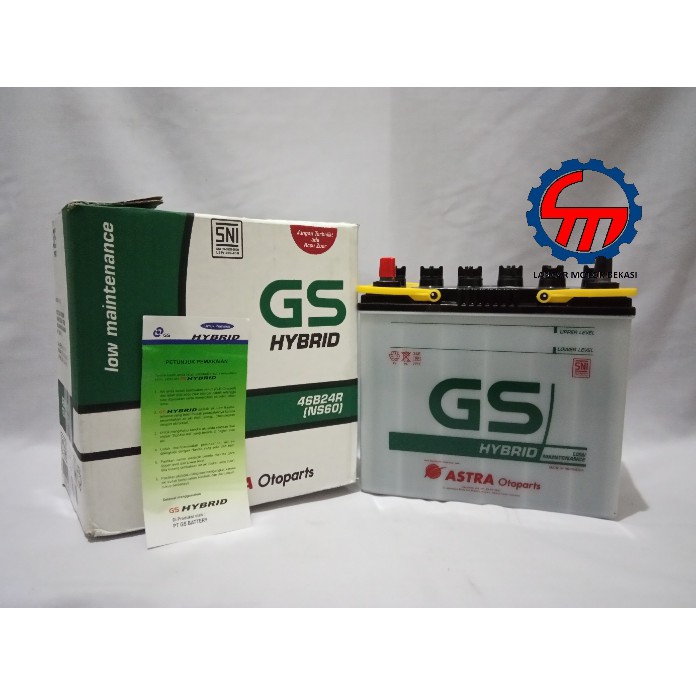 Jual Aki accu Basah Gs Astra Hybrid NS60 12v 45Ah Avanza Xenia Rush Terios Esteem Apv Escudo ...