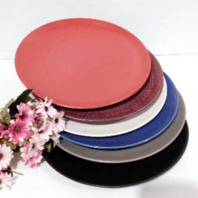 Jual 00537 Piring Makan Keramik DGrenne 27cm / Piring Ceper / Piring ...
