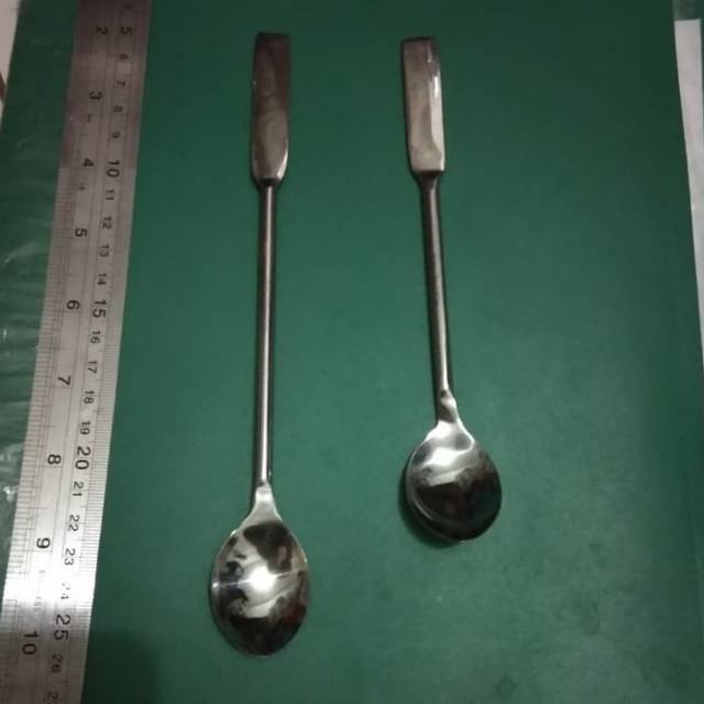 Jual Spatula Lab. Spatula Stainless Steel 21 cm. Besar. | Shopee Indonesia