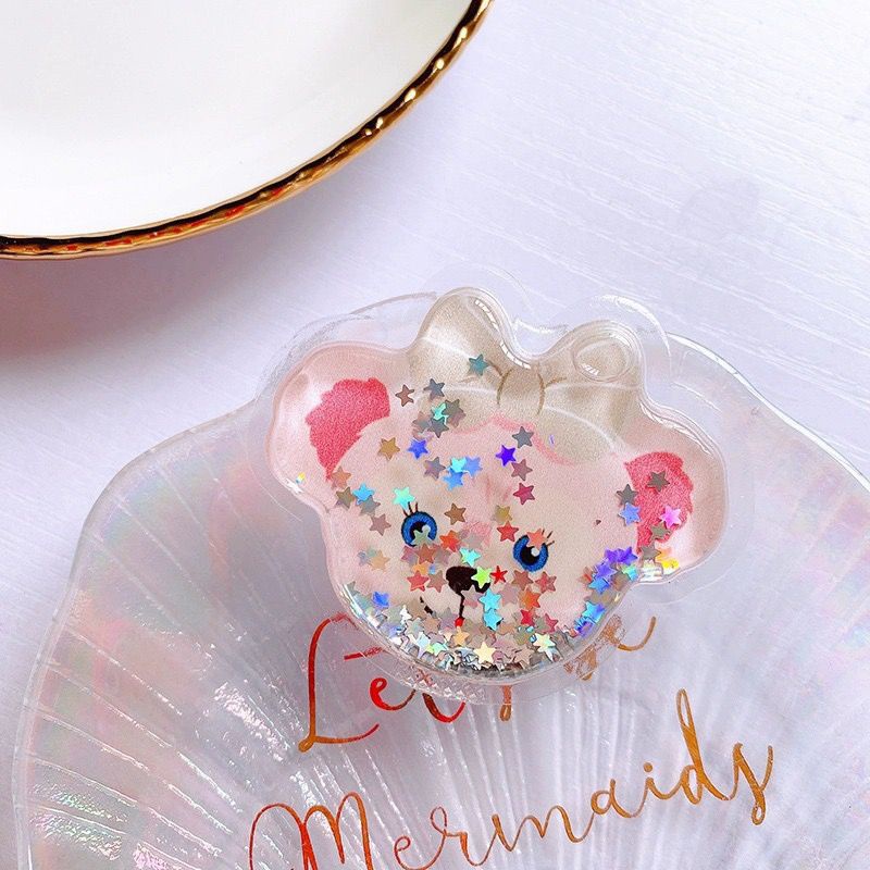 Jual GLITTER CARTOON POP SOCKET / POPSOCKET GLITTER LIQUID KARAKTER ...