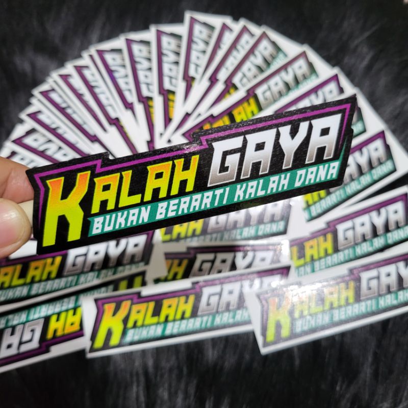 Jual stiker kata2 Kalah Gaya | Shopee Indonesia