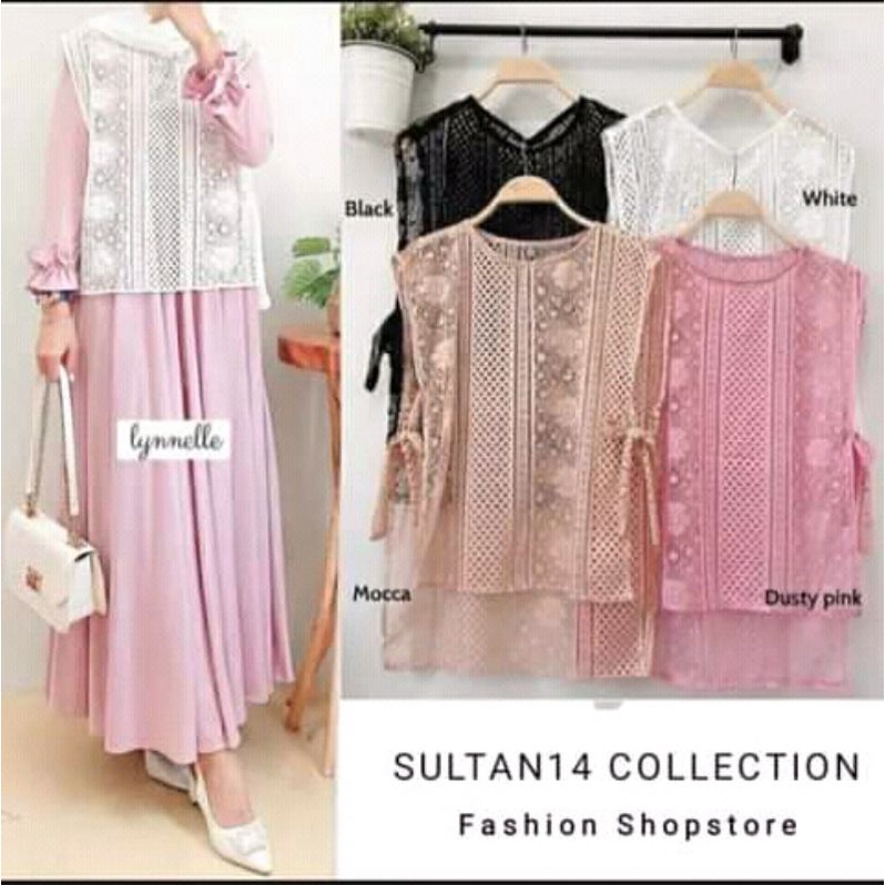 Jual vest brokat/rompi brukat/brokat atasan/burkat modern/vest wanita ...