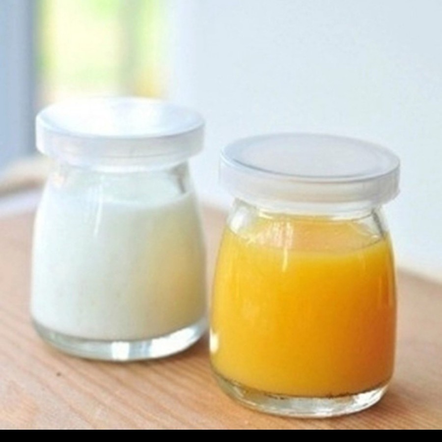Jual botol jar toples kaca minimalis bening transparan 100ml tempat ...
