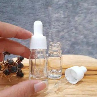 Jual BOTOL KACA DROP PIPET 5ML KACA BENING POLOS PUTIH TEBAL | Shopee ...