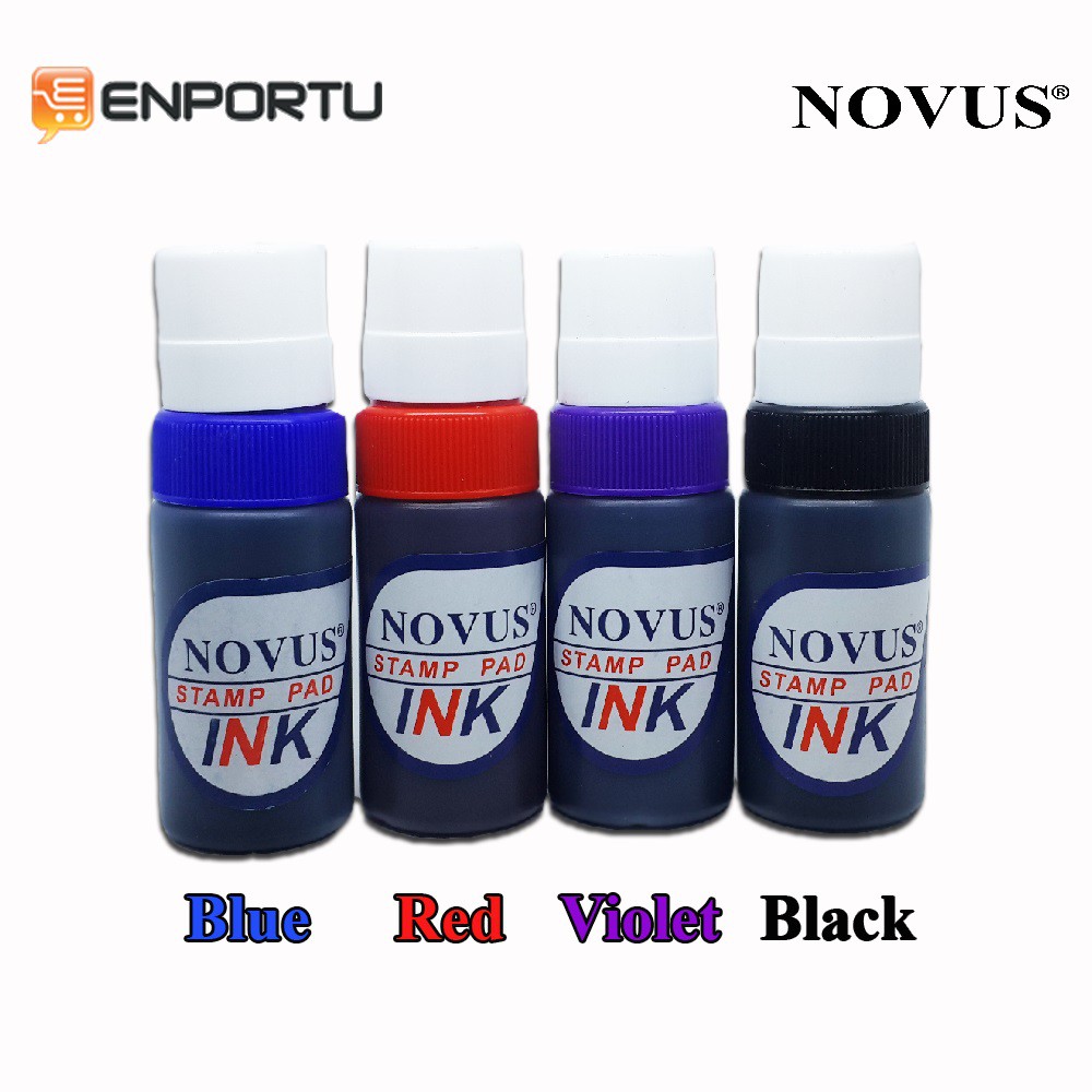 Jual Novus Paket Stamp pad Ink 50 ML Isi 4 pcs Tinta Stempel / Tinta ...