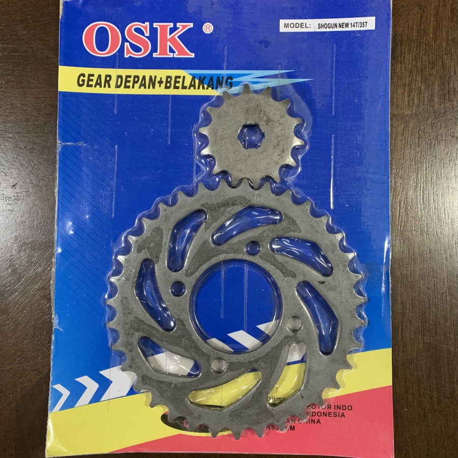 Jual OSK SHOGUN NEW GEAR PAKET SET DEPAN BELAKANG 14T 35T OLD LAMA BARU ...