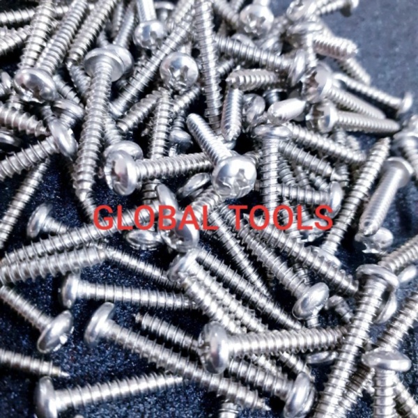 Jual Sekrup stainless PAB 6 x 1 tapping PAB philip head screw PH ss 6 x ...