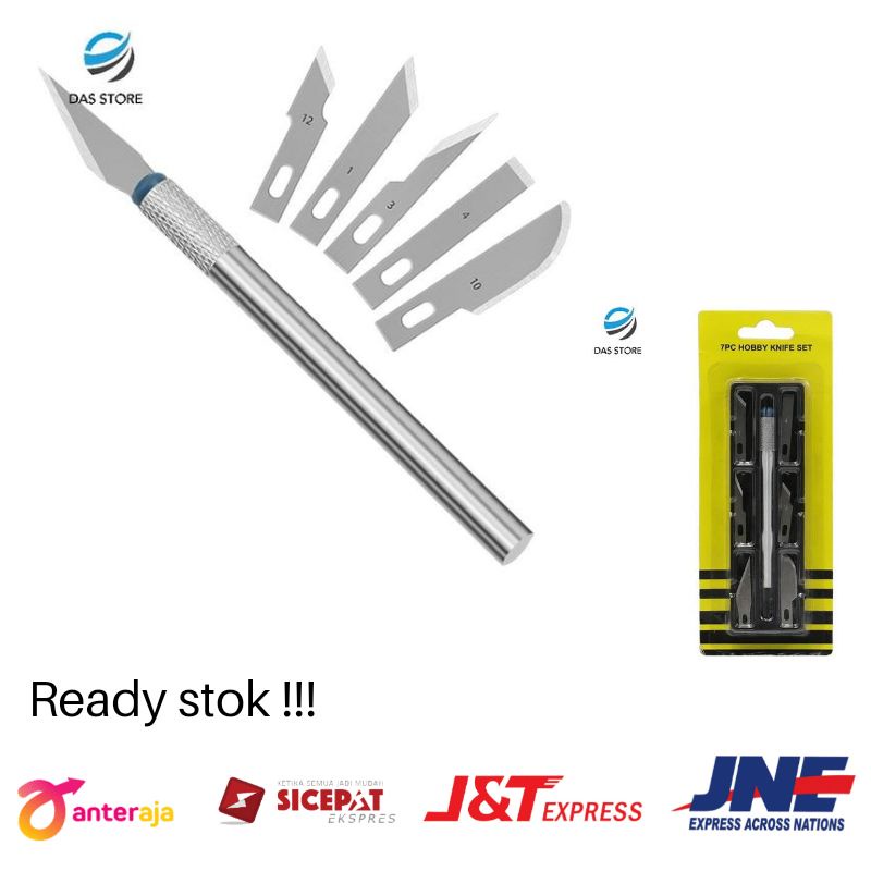 Jual 7 in 1 Pisau hobby knife set pisau ic bga serbaguna pisau art ...