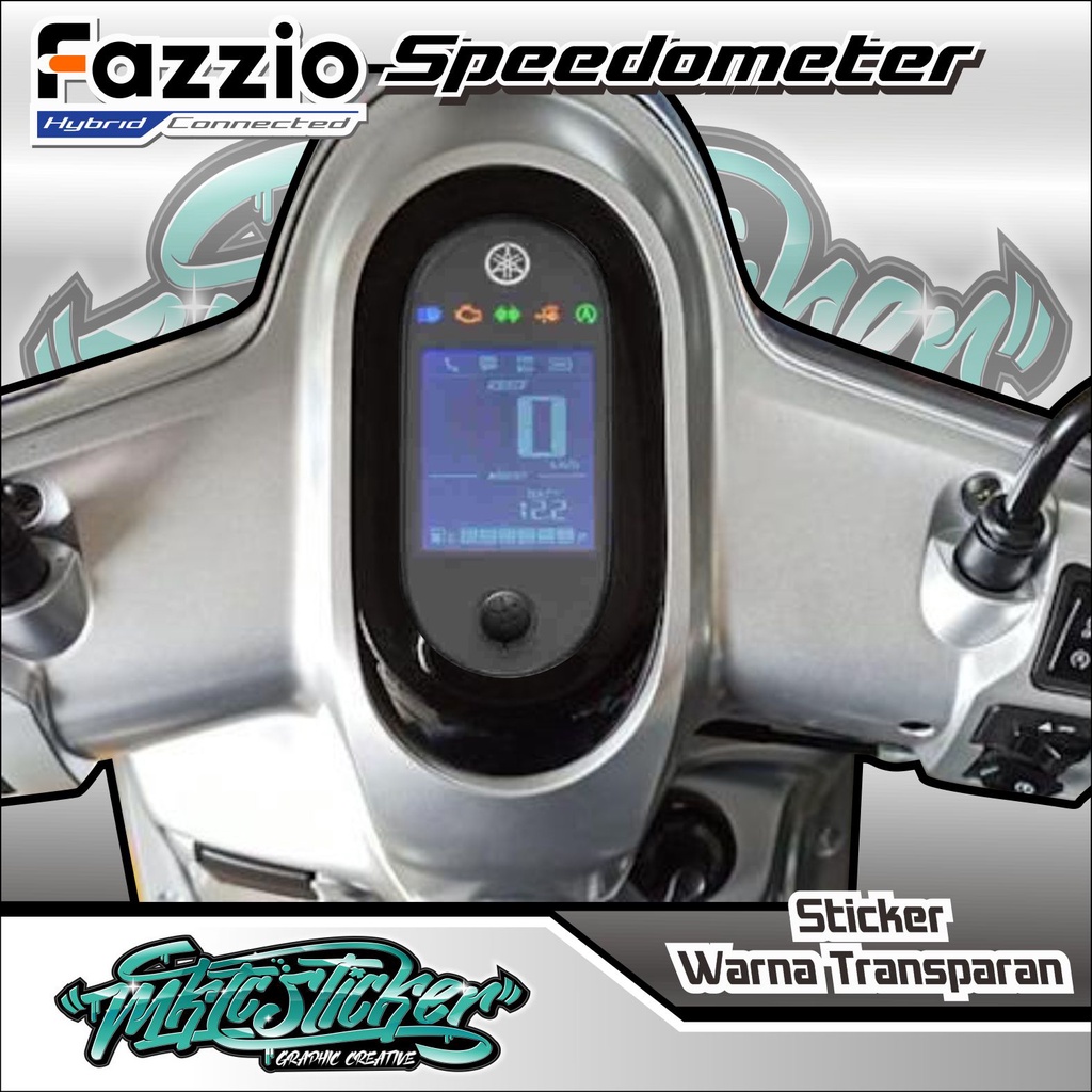 Jual STICKER SPEEDOMETER YAMAHA FAZZIO 125CC WARNA TRANSPARAN | Shopee ...